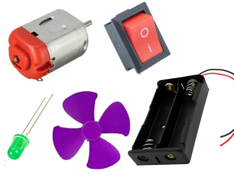 Project Set DC Motor Set Motor 3V to 9V Capacity Combo Set 5 Pcs In One ...