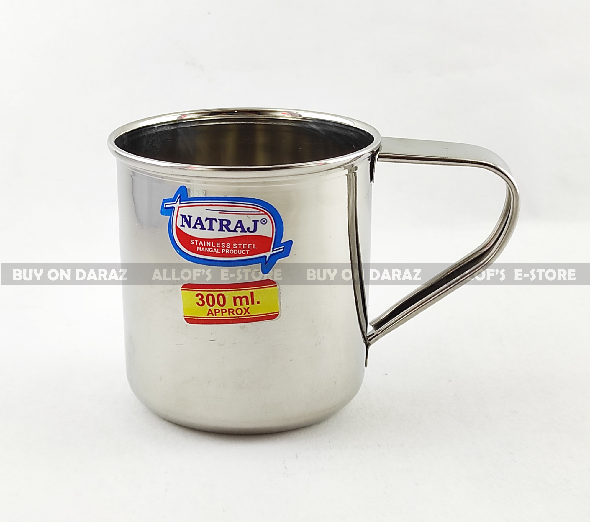 Stainless Steel Mug - Set Of 6 Pcs- Natraj Premium Quality Steel ...