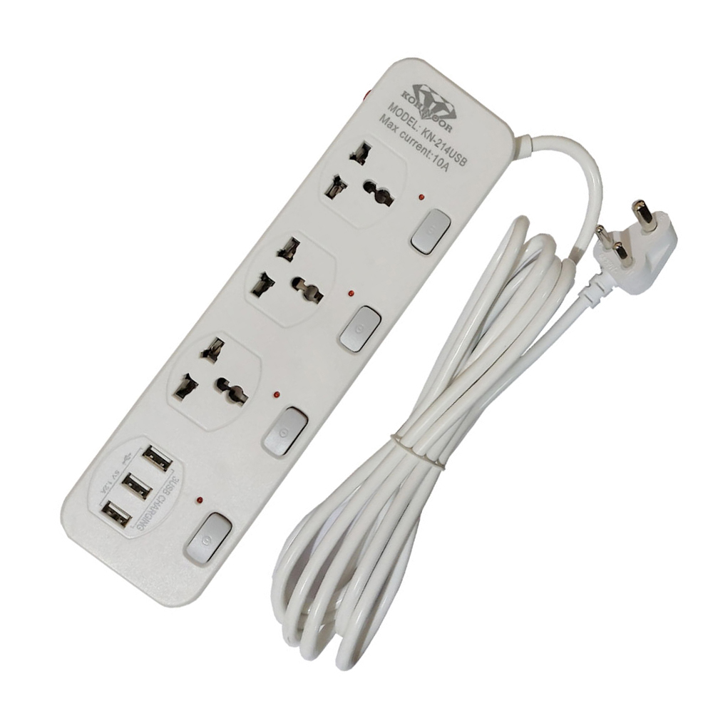 Heavy Extension Cord Board ( Multiplug ) With Multi USB Length 3M ...