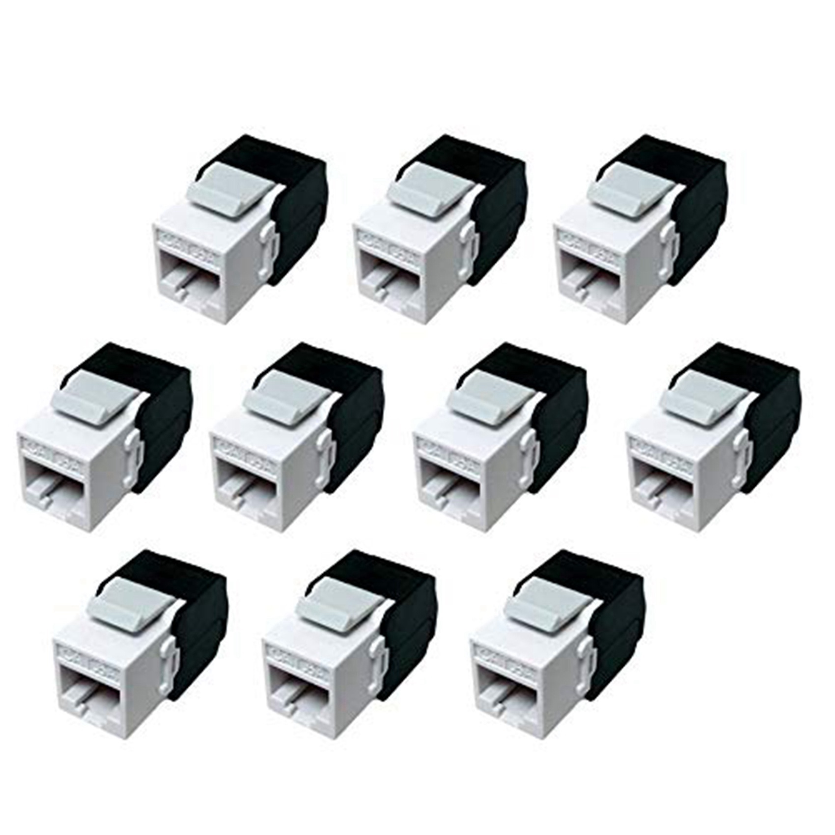 OYPFXMI 20-Pack Cat6A RJ45 Jack - Cat6 Compatible -180 Degree Toolless ...