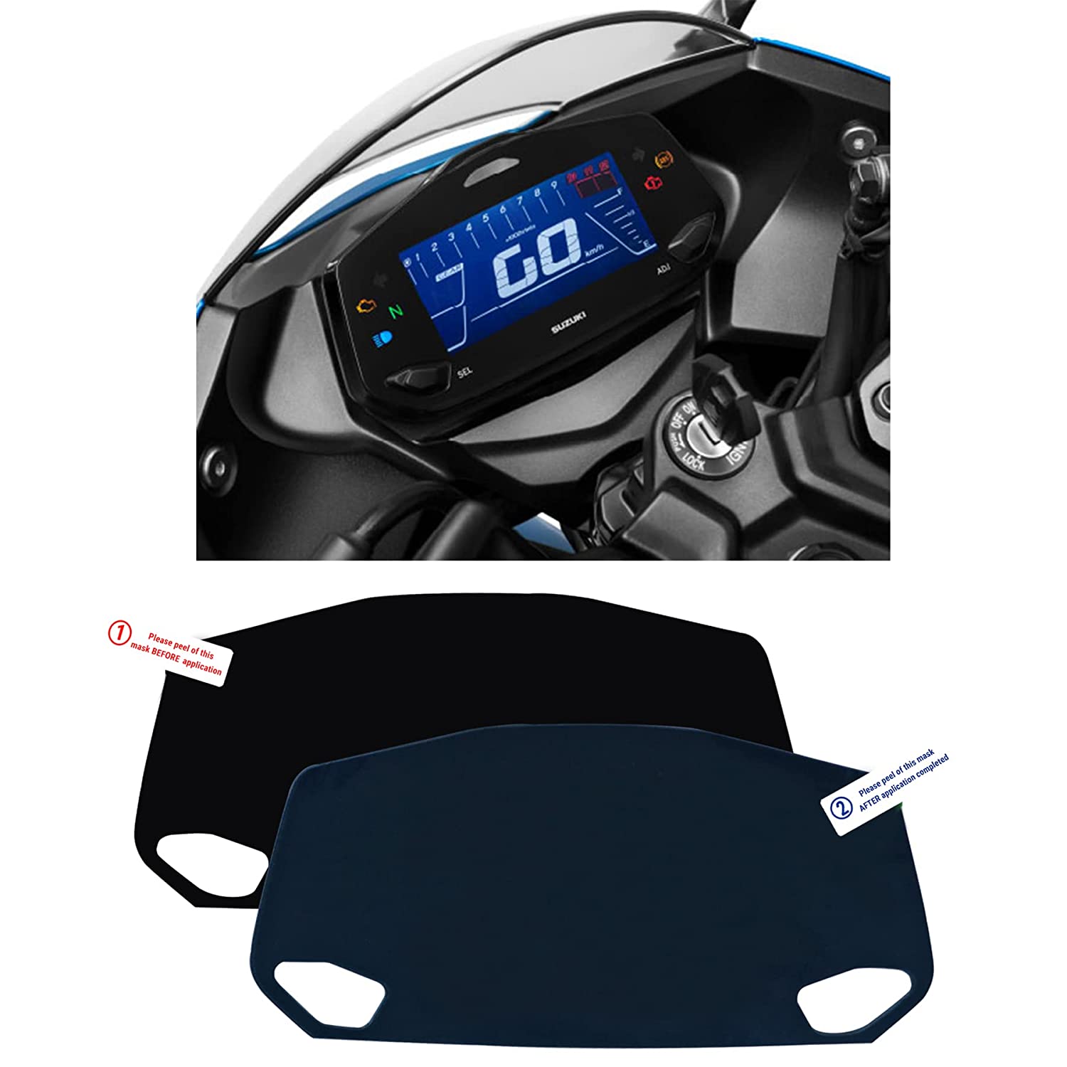 Bike Speedometer Screen Protector Scratch Guard Compatible For SUZUKI ...