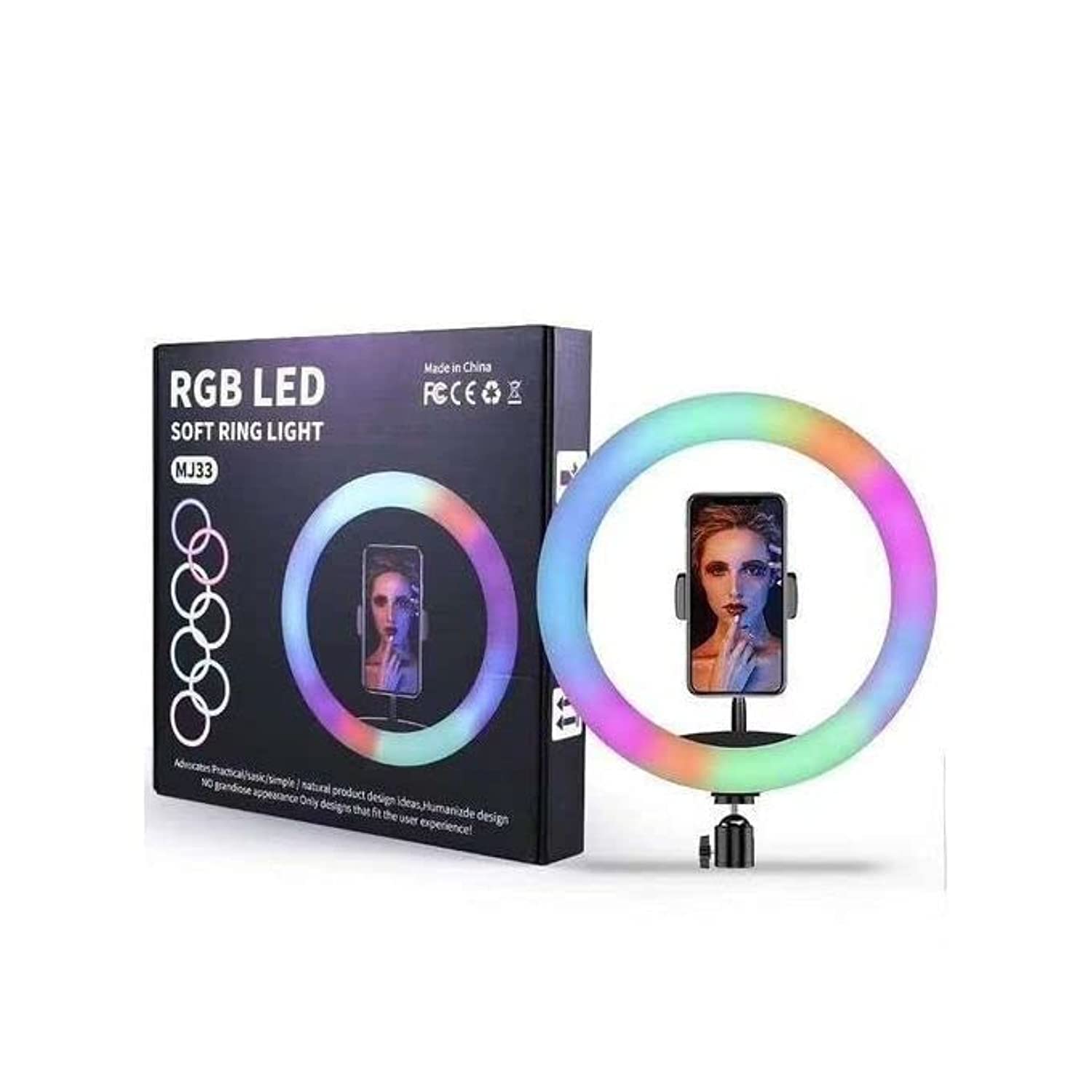 RGB LED Soft Ring Light MJ-30 (30 CM) With Stand | Daraz.com.np