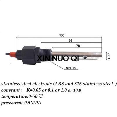 EC sensor electrode conductivity electrode conductivity sensor platinum ...