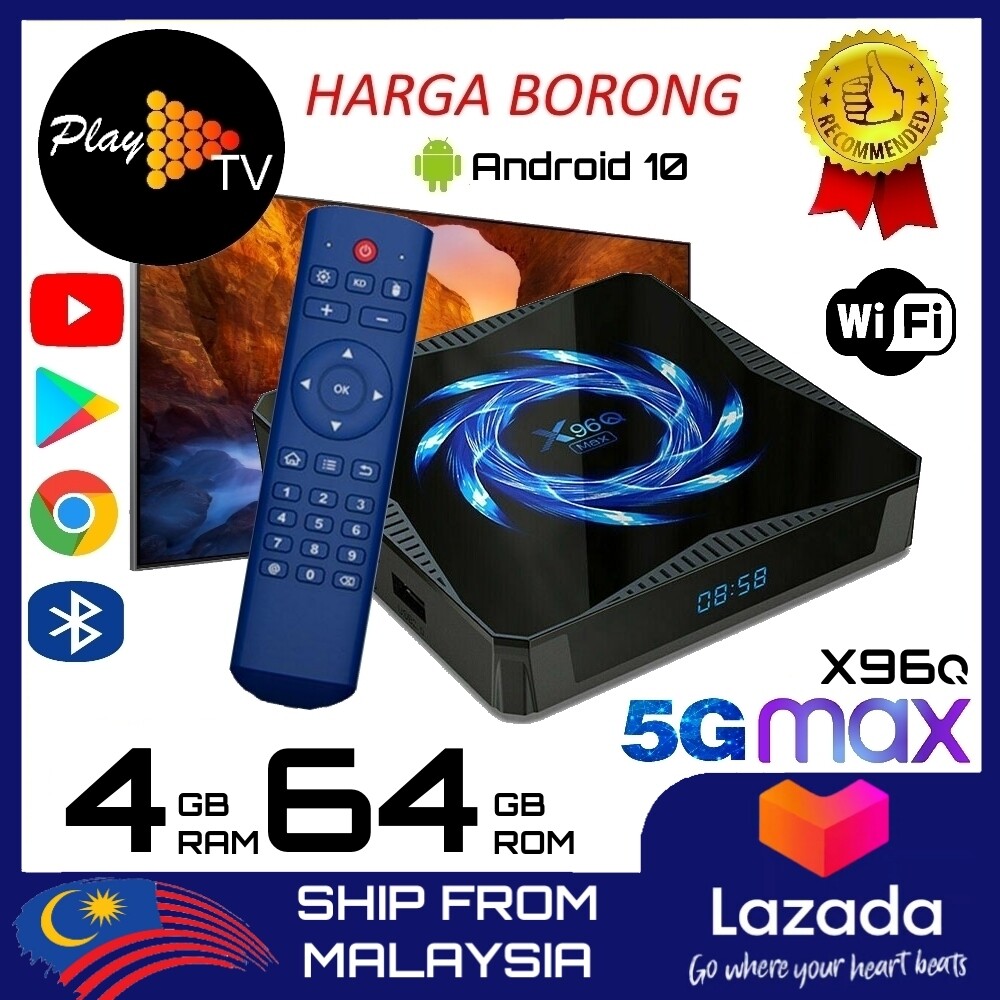 X96Q Pro Max 4K Ultra HD Android Media Player Wi-Fi / LAN / HDMI / DLNA box, 4GB RAM | 32GB ROM ...