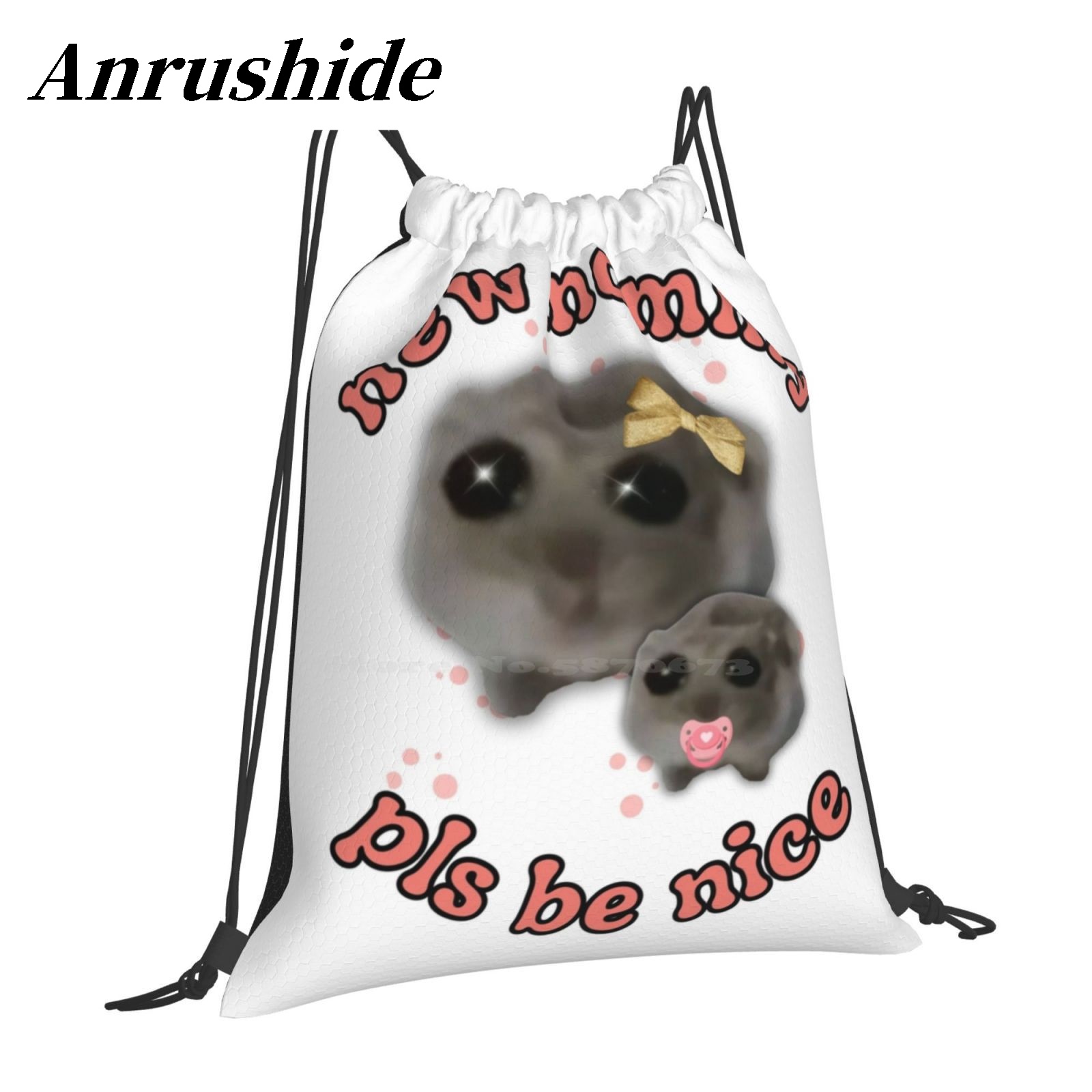 Anrushide Mom New Bag School Bag New: Hamster Sad Mom Backpack Fashion ...