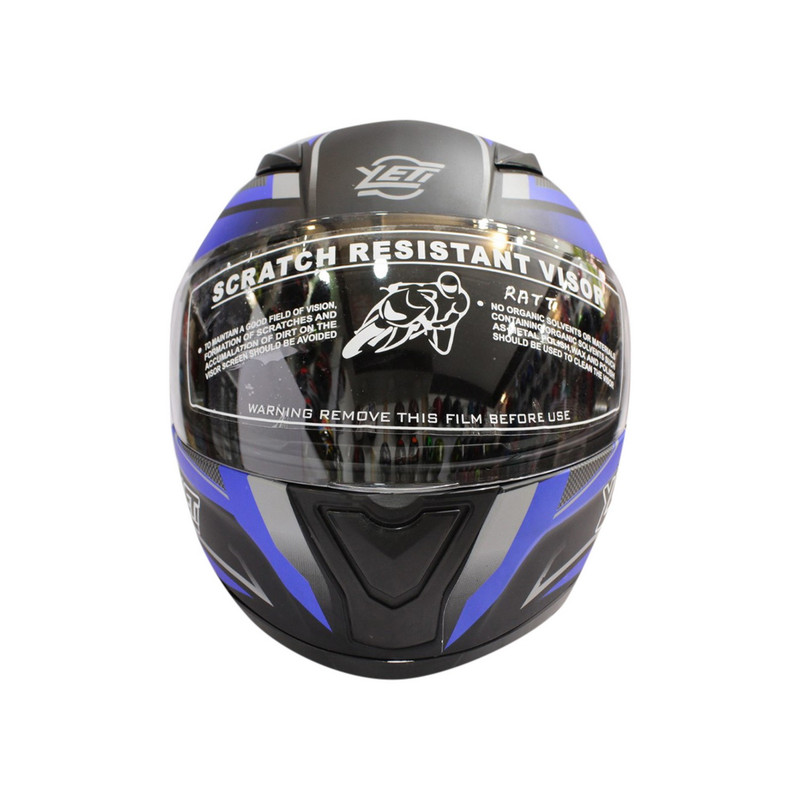 Black/Blue Yeti Full Face Double Visor M | Daraz.com.np