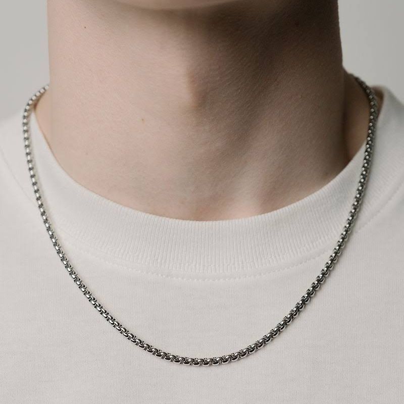 Simple Silver Plated Necklace For Men | Fashion Metal/Alloy Material ...