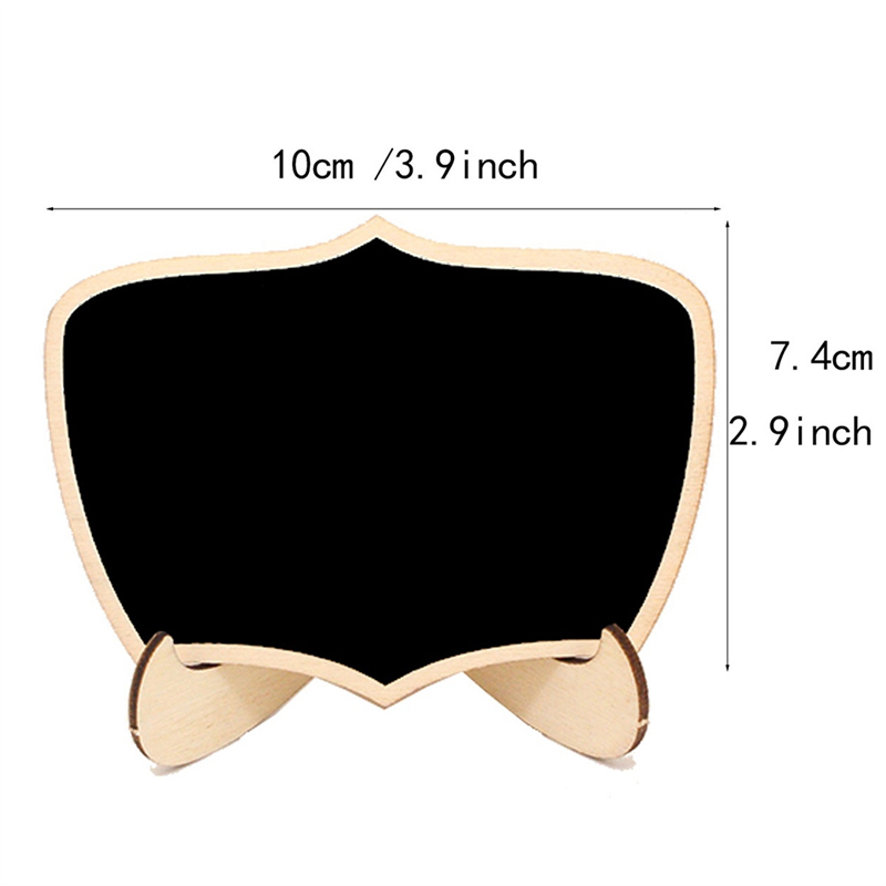 40PCS Mini Chalkboard with Support Easels 4 Different Styles for ...