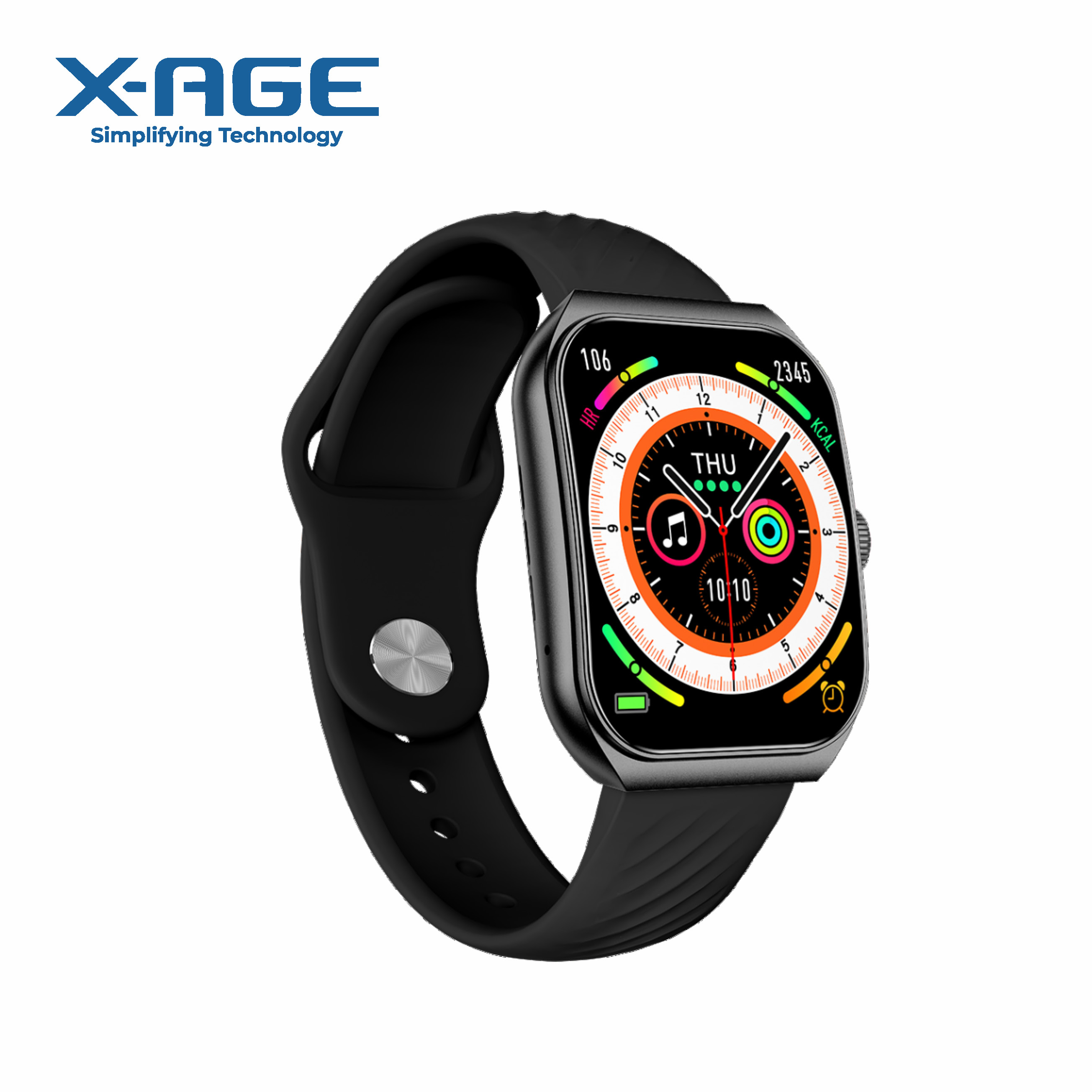 X-AGE ARC Smart Watch | Bluetooth Calling | 2.02" Curved Amoled Display | IP67 Waterproof ...