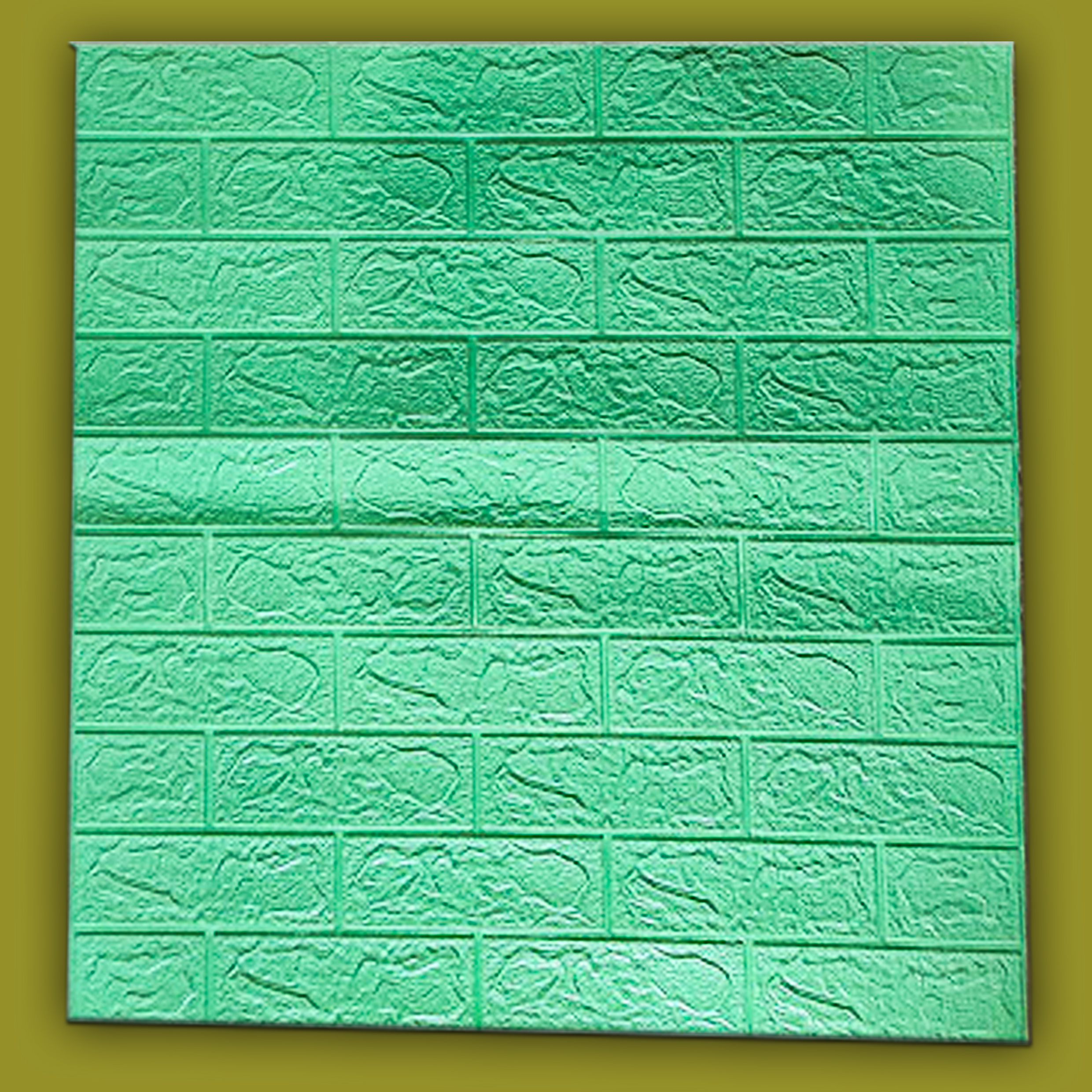 Green Color Wall Paper Wall Foam | Daraz.com.np