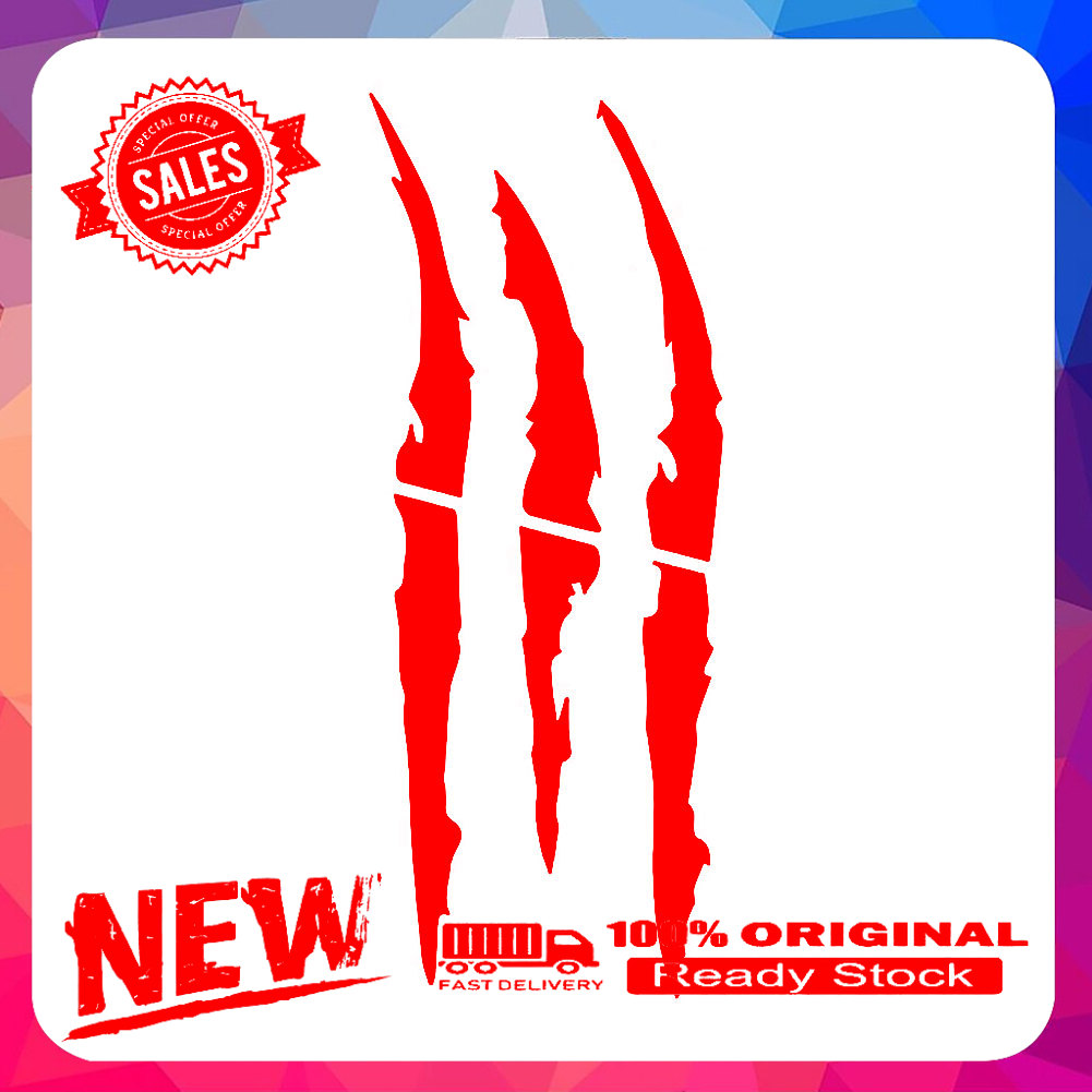 Monsters Scratch Claw Marks Car Body Window Headlight Decals Sticker ...