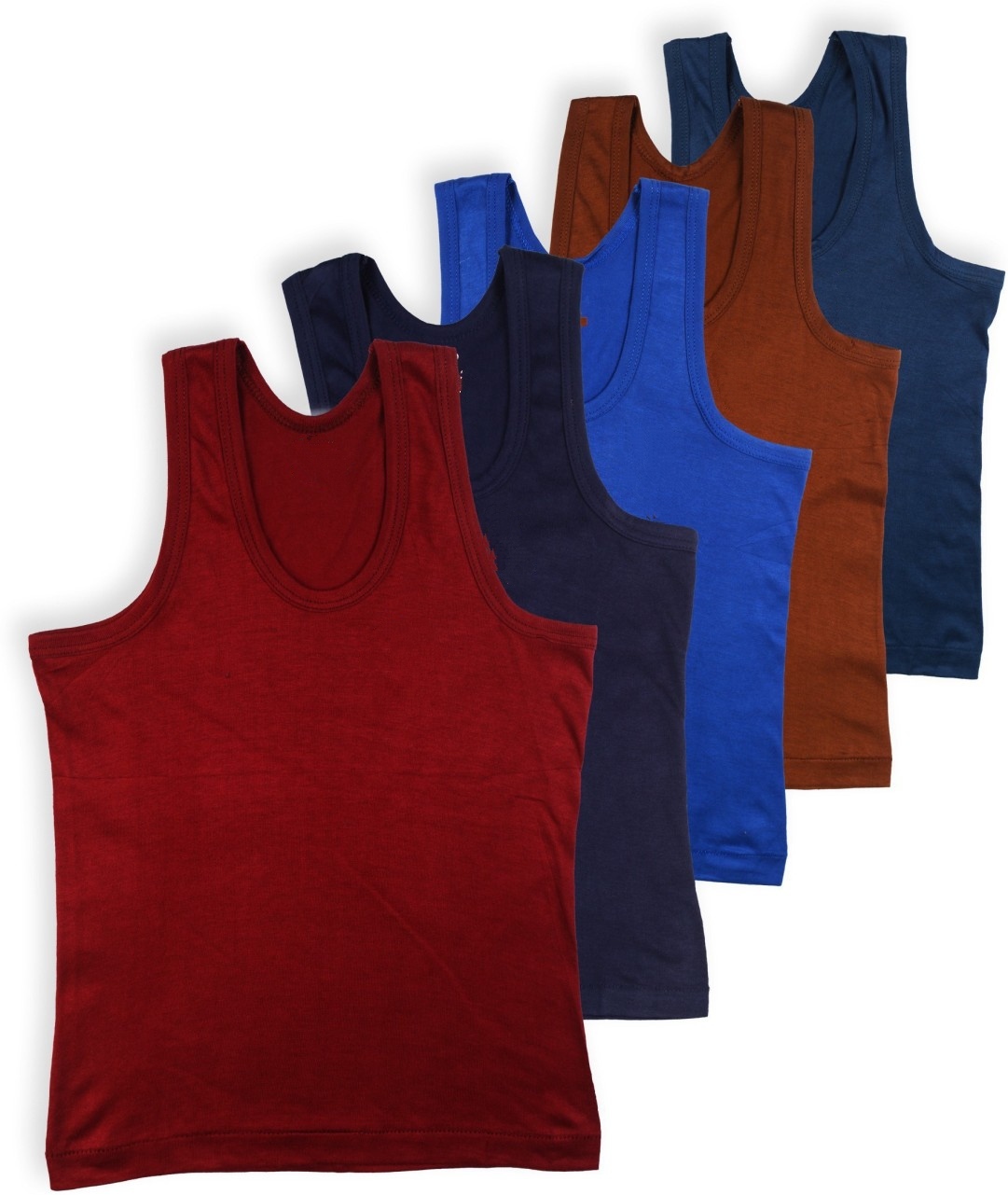 Pack Of 5 Amul Colour Vest For Kids( Colour May Vary)By Pihu | Daraz.com.np