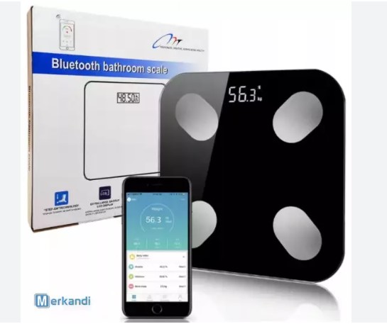 LCD Display Electronic Glass Body Weighing Scale With Temperature ...