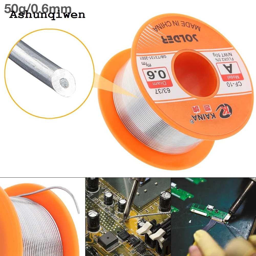 Ashunqiwen Soldering Wire Roll No Clean Rosin Core Solder Tin Wire Reel ...