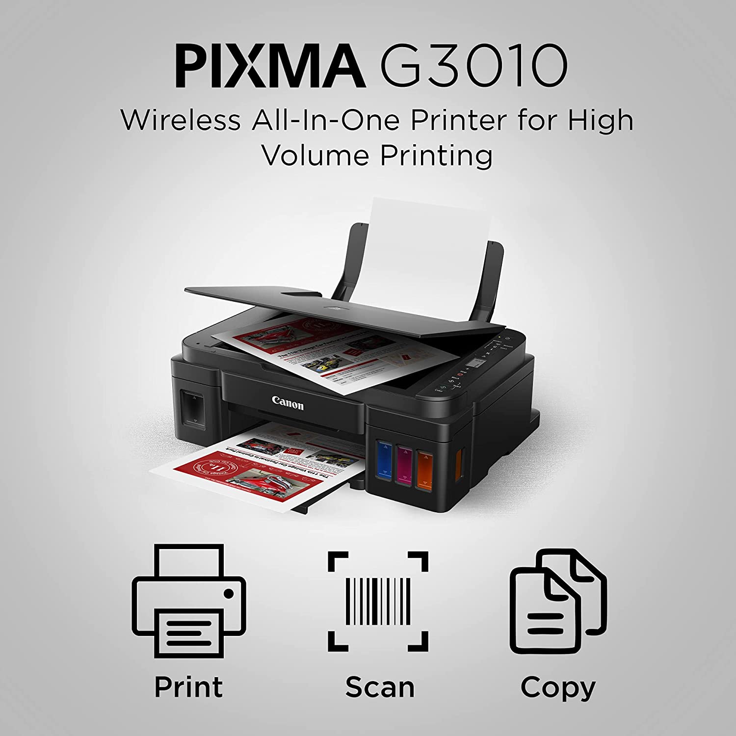 Canon PIXMA G3010 All-in-One (Copy, Print & Scan) Wireless Ink Tank Color Printer | Daraz.com.np