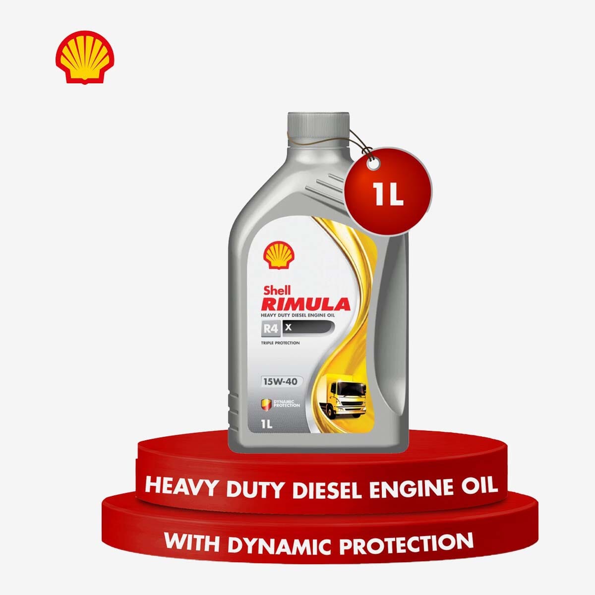 Shell Rimula R4X 15W 40 _ Mineral Oil, CI4 plus - 1 Ltr Pack | Daraz.com.np
