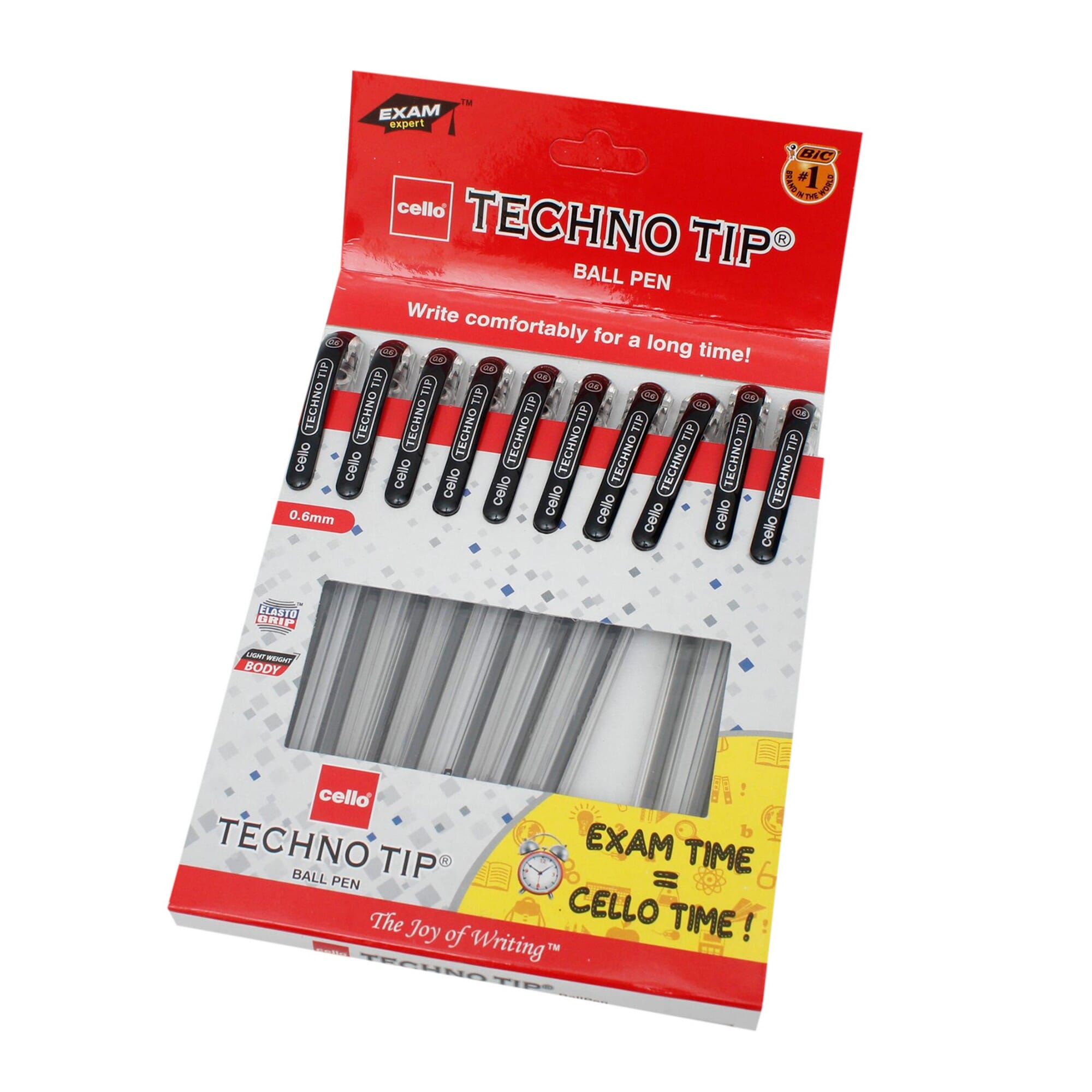 Cello Techno Tip Ball Pen 0.6 Elasto Grip (10 Pcs Pkt) | Daraz.com.np