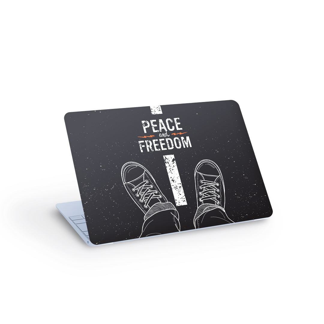 Laptop Back Sticker For Up to 15.6inch Laptop (Peace & Freedom) | Daraz ...