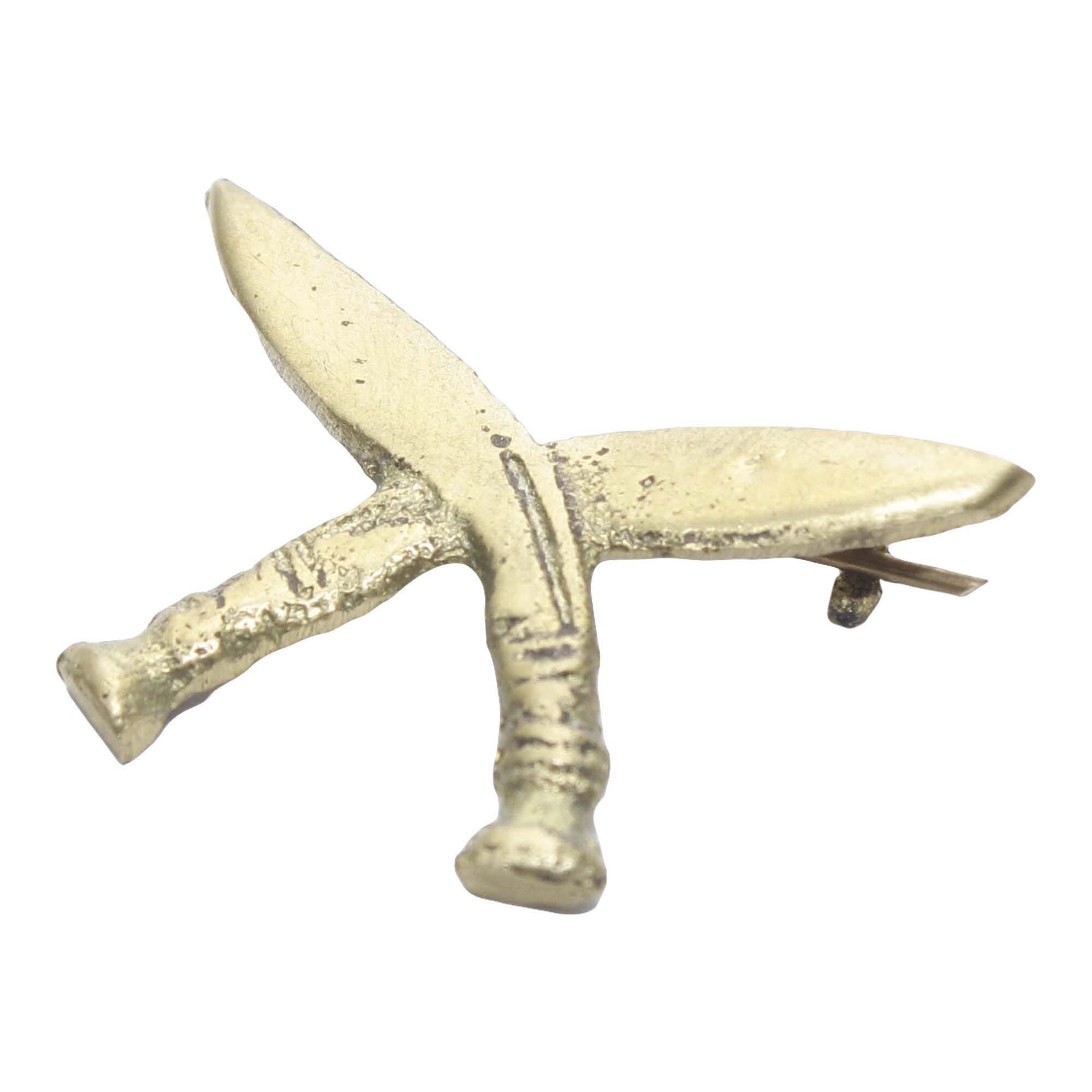 Gold Khukuri Cross Badge | Daraz.com.np