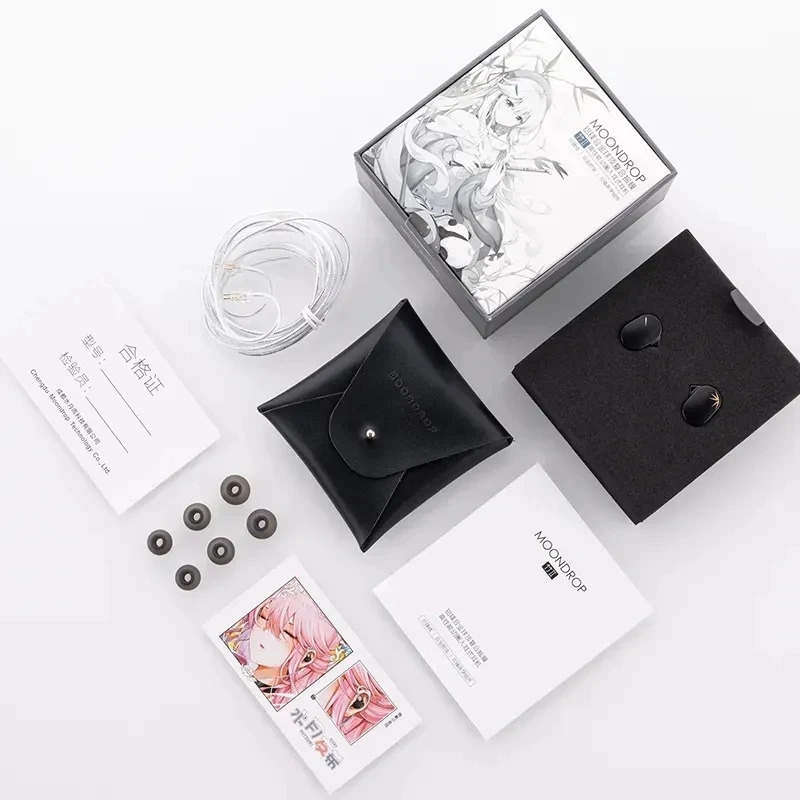 MOONDROP CHU II chu 2 chu2 High Performance Dynamic Driver IEMs Interchangeable Cable in-Ear ...