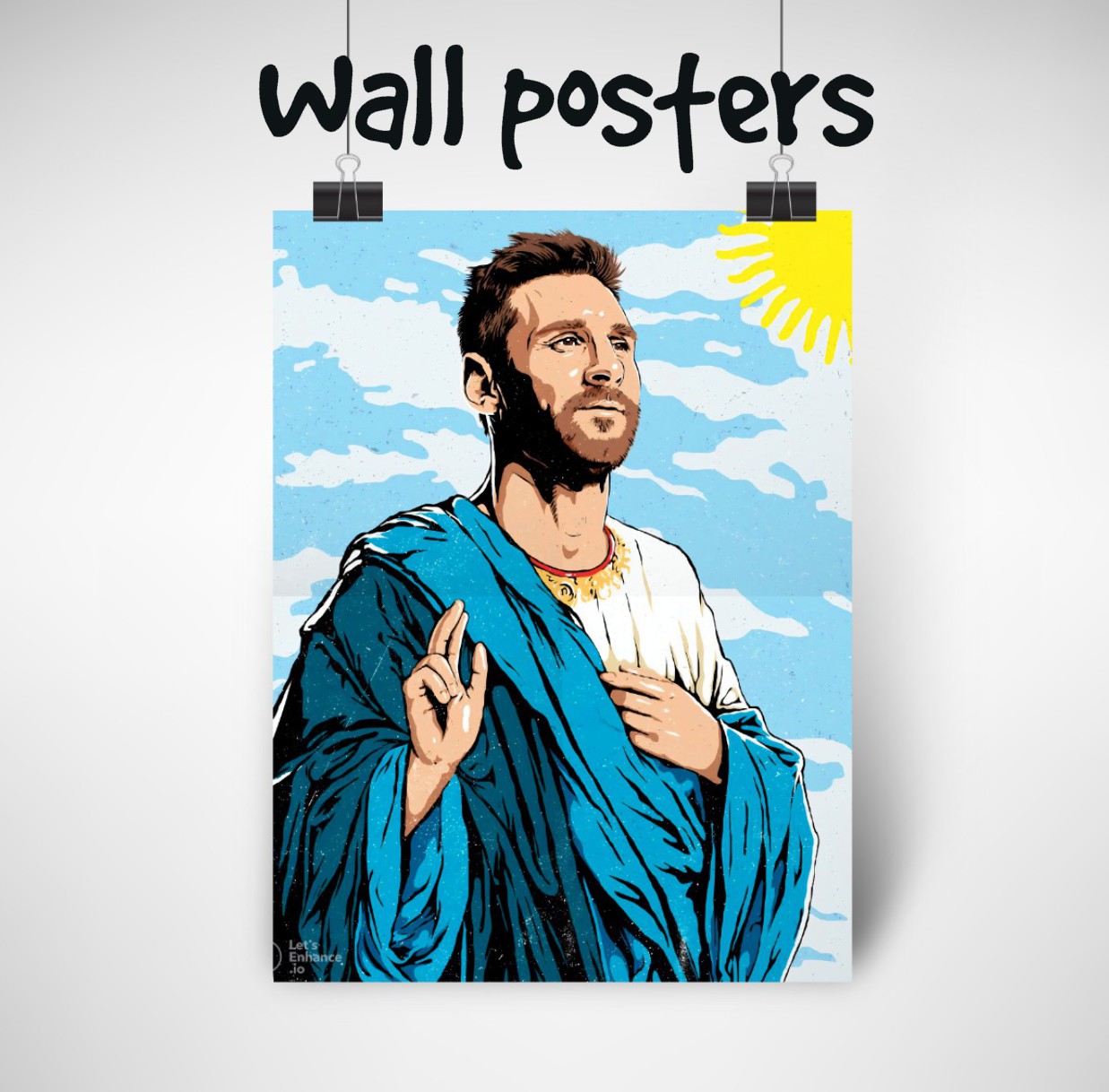 Lionel Messi GOAT Wall Poster |Exclusive Release | Wall Posters to ...