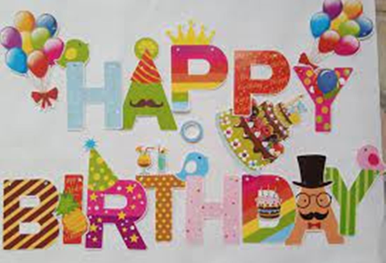 13 Paper Happy Birthday Banners Letter With 3 Extra Card For Birthday ...