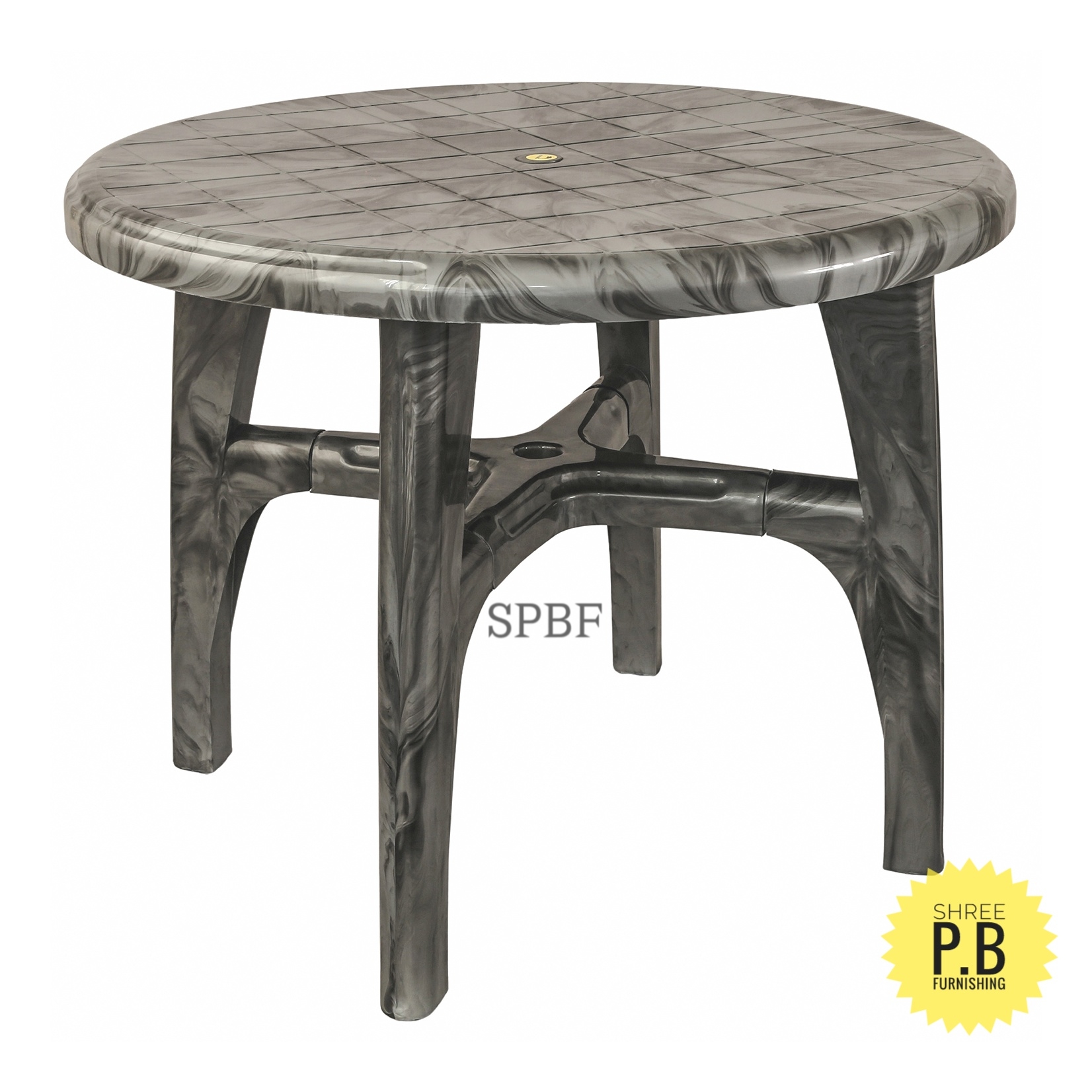 Dolphin Round Molded Plastic Table With Sturdy Legs | Daraz.com.np