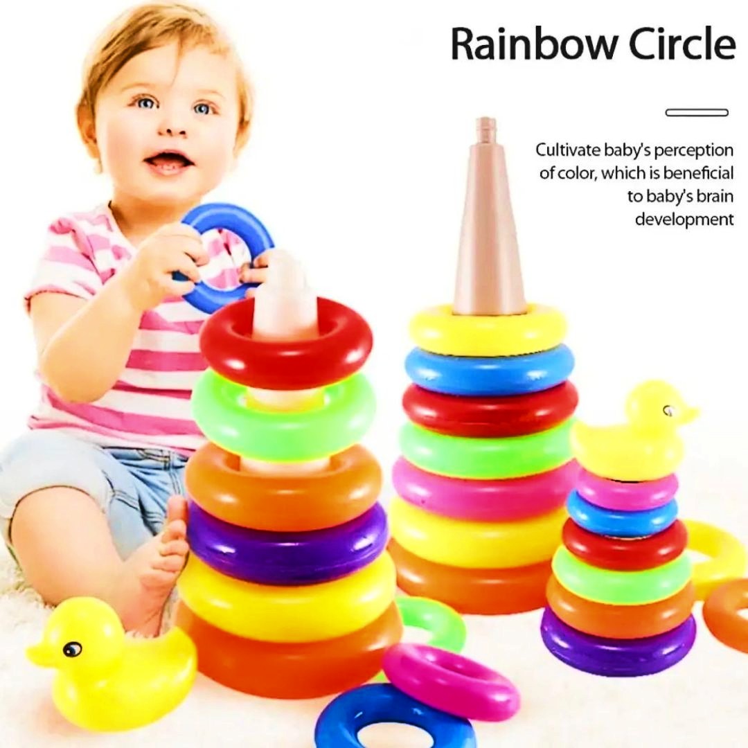 5 Colourful Ring Tower For Baby | Daraz.com.np