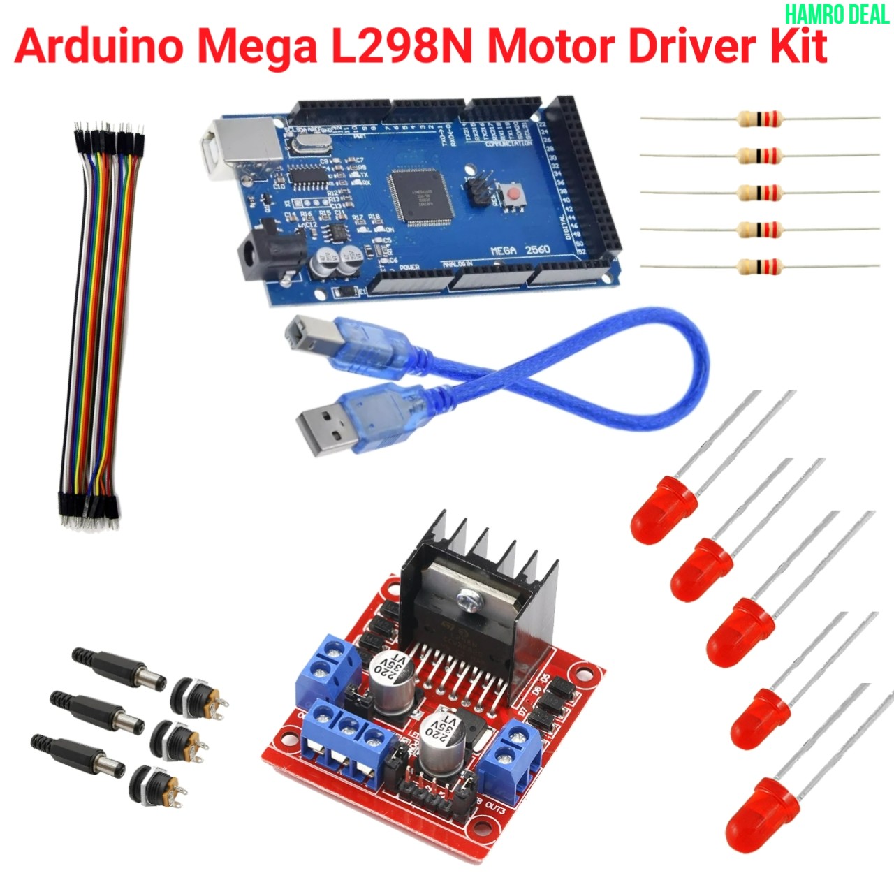 Arduino Mega 2560 L298N Motor Driver Collection Kit | Daraz.com.np