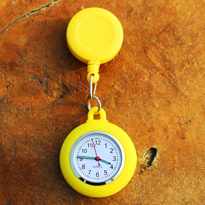 Easy Pull Buckle Nurse Watch with Clear Numbers, Keychain, Hanging ...