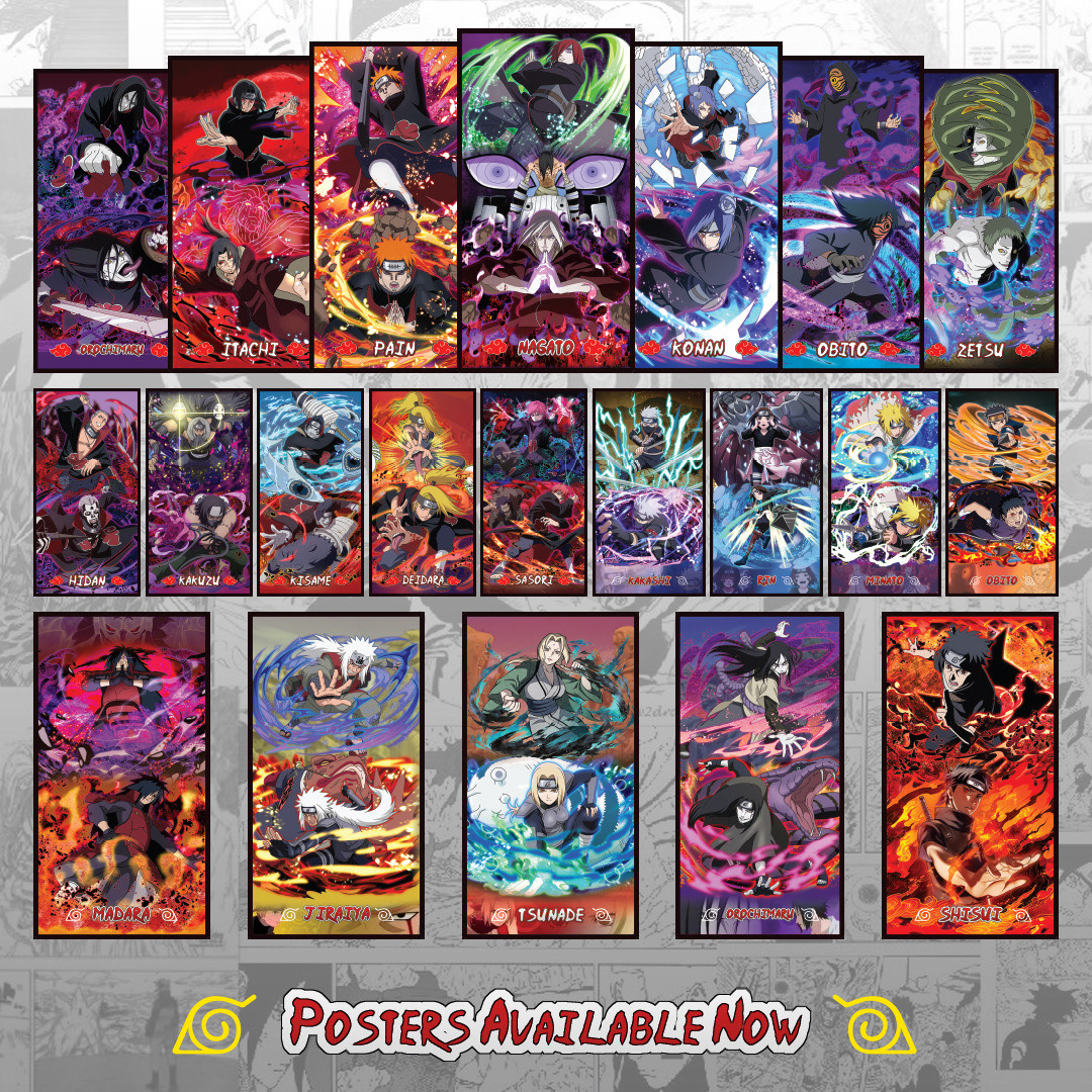 Naruto Shippuden Akatsuki Members, Team7 Legendary Sanins Uchia Madara ...