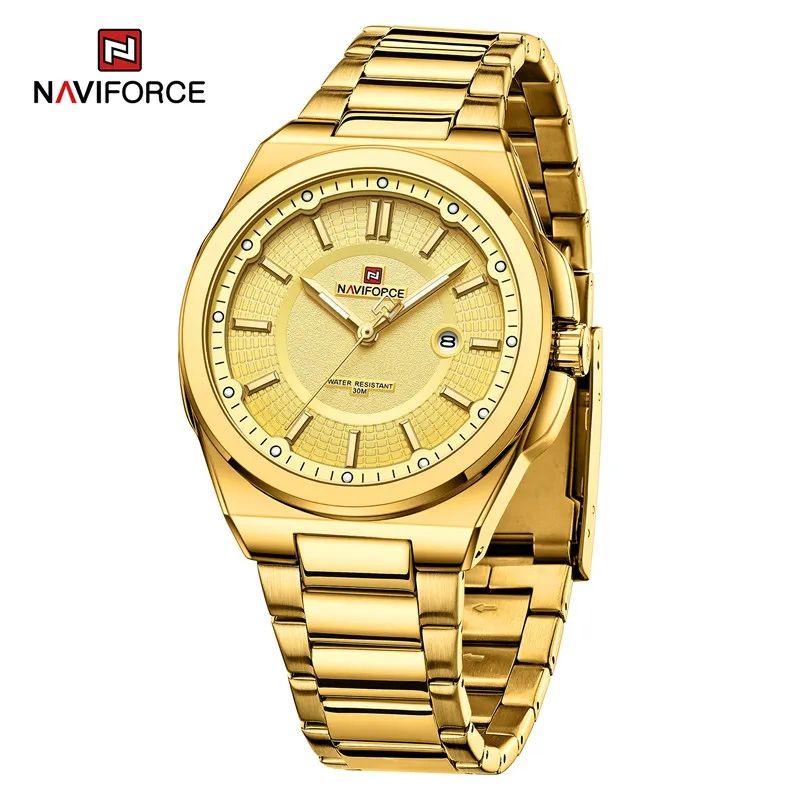 NaviForce NF9212 Business Minimalist Style Date Display Watch For Men ...