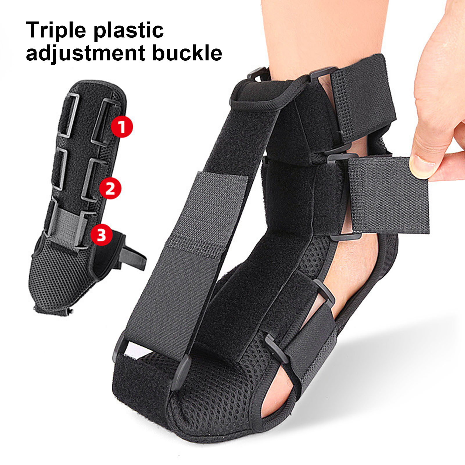 SuperRide Adjustable Foot Drop Splint Plantar Fasciitis Night Splint ...