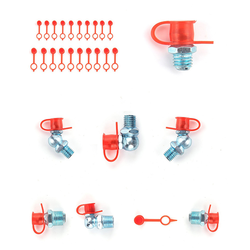 120Pcs/Set Leaf Spring Nut Grease Fittings Grease Couplers Grease ...