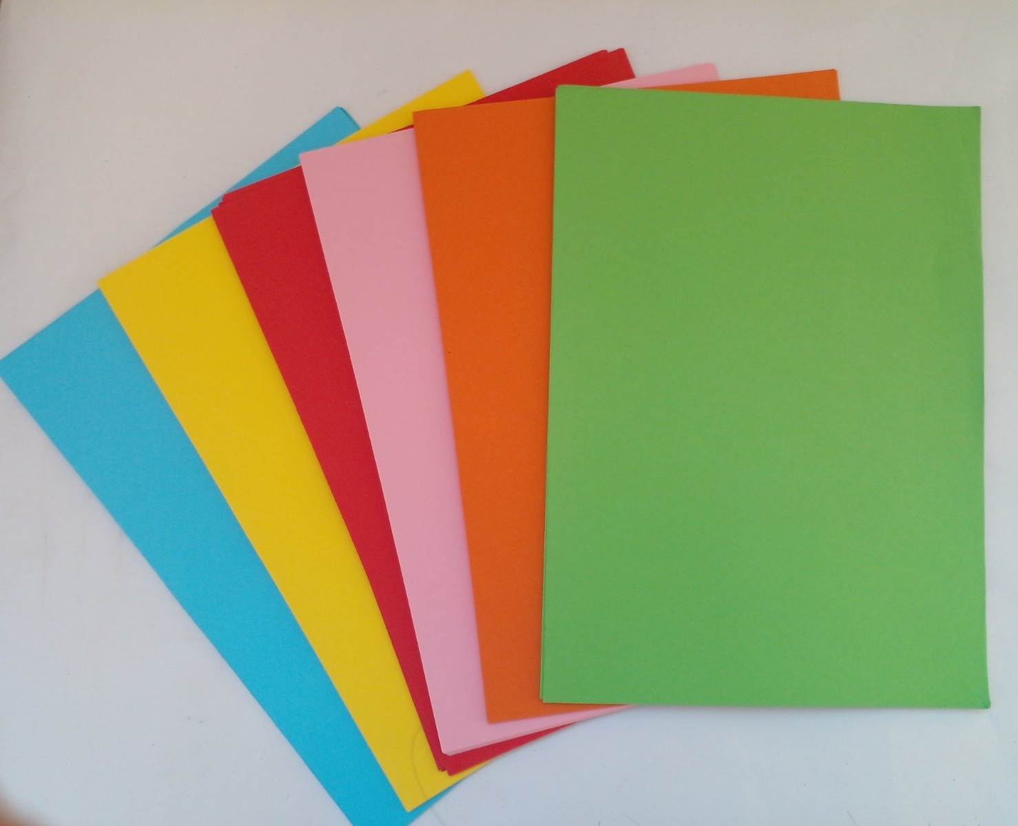 Color Paper A4 for Craft, Art & Photocopy -90Sheets. 6 Colour | Daraz ...