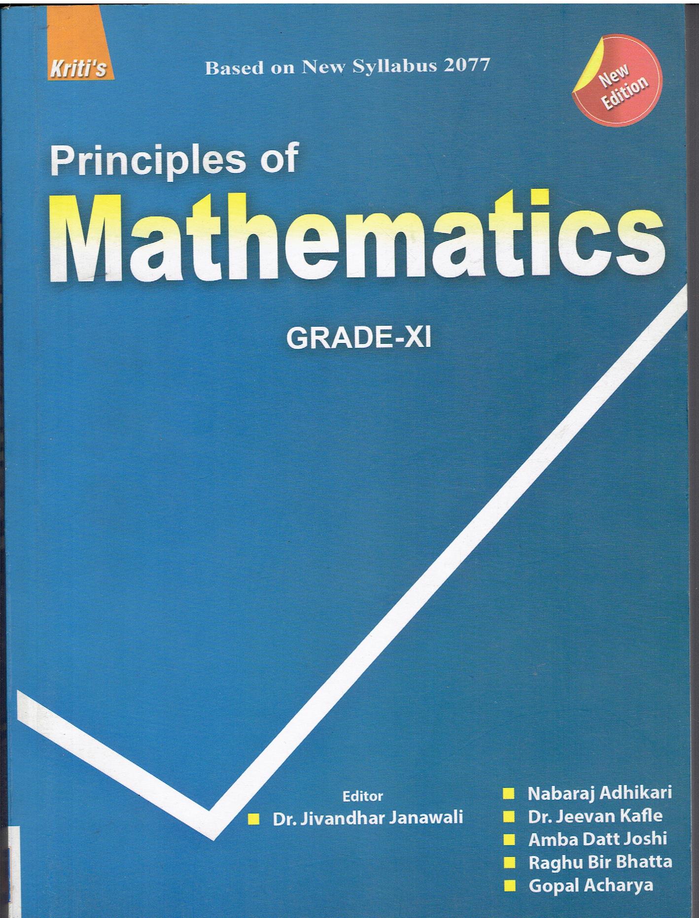 Principles of Mathematics Textbook In English For Class 11 New Syllabus ...
