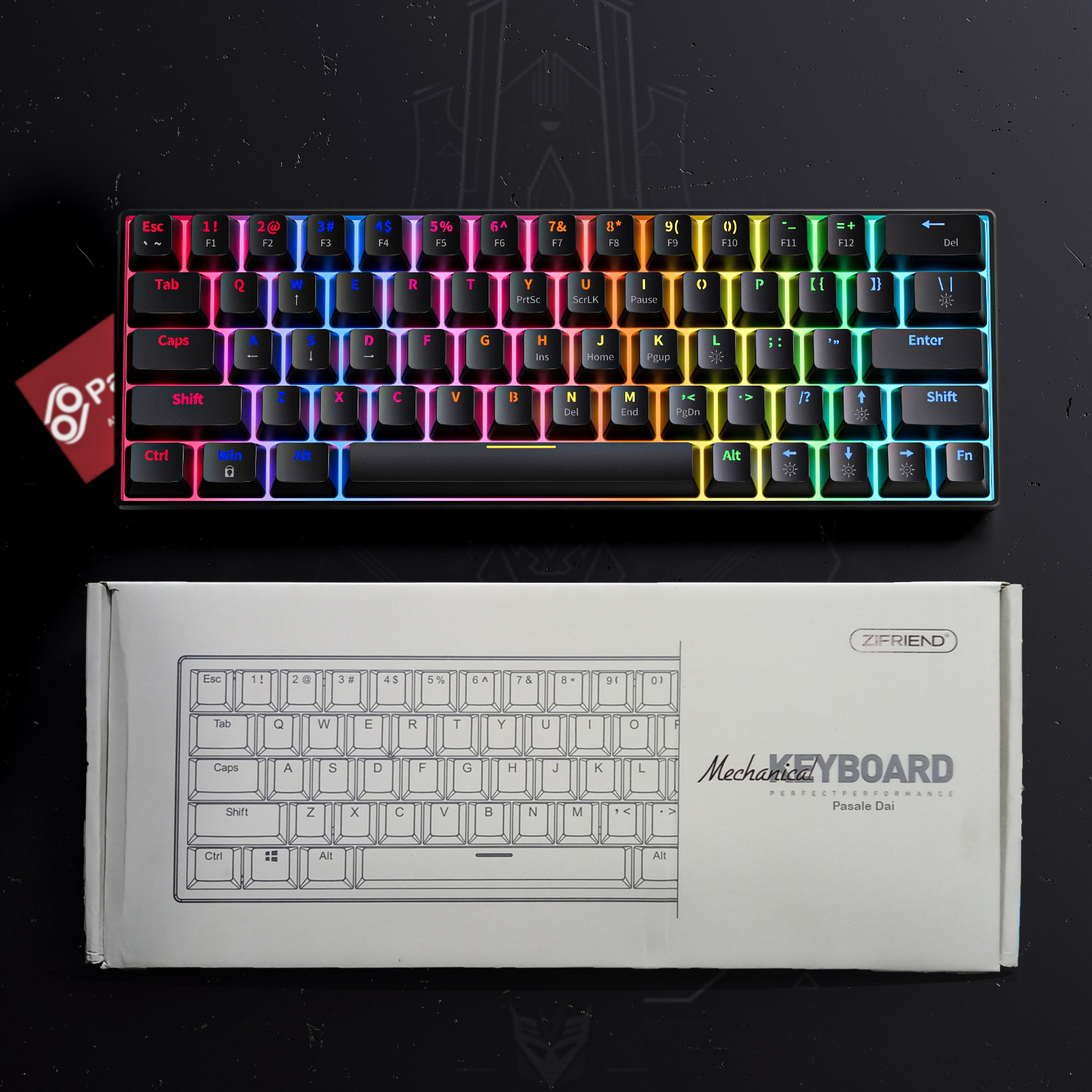 Redragon K565 Rudra RGB Rainbow Mechanical Keyboard Gaming Keyboard ...