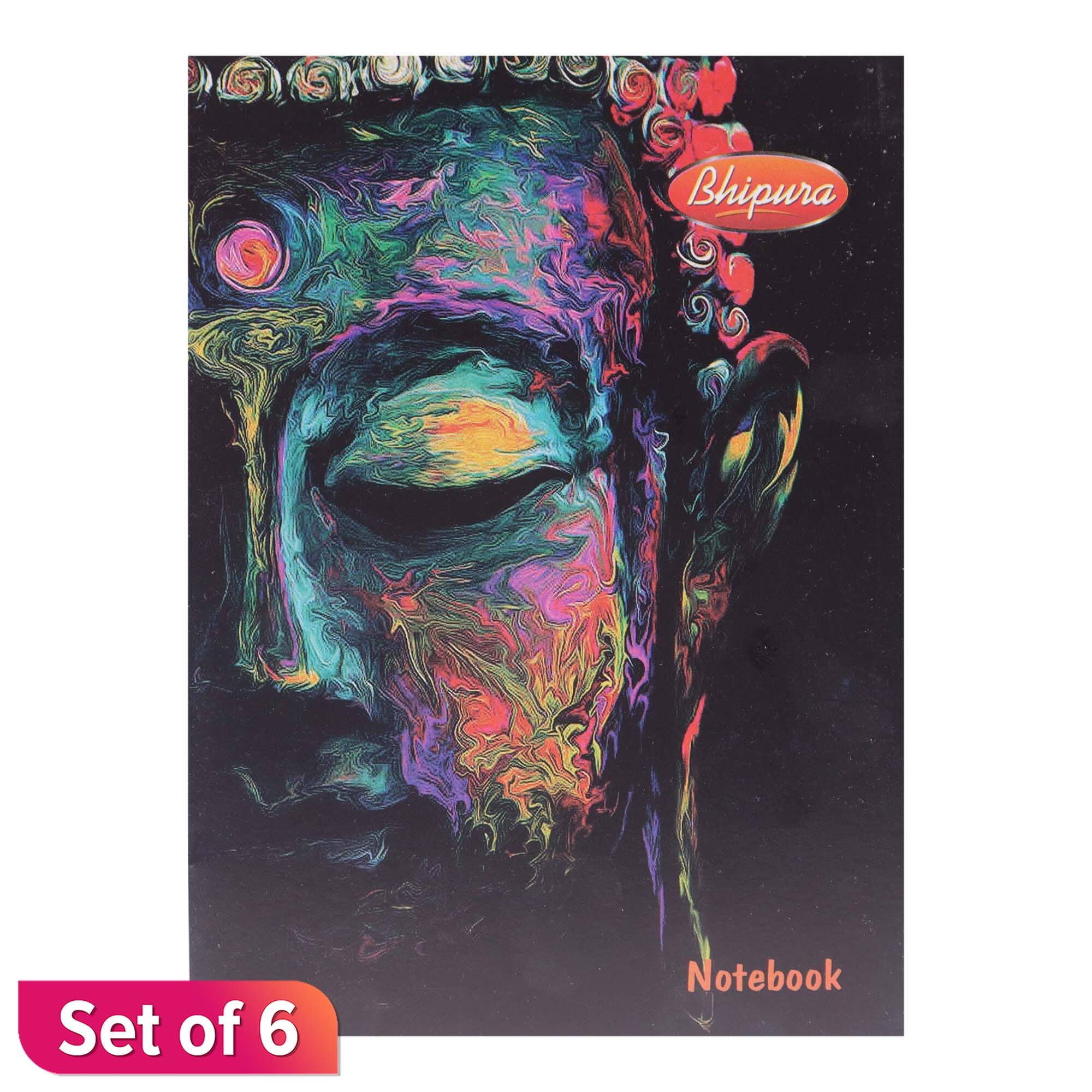 Pack OF 6 Black Classmate Buddha Printed Math Notebook | Daraz.com.np