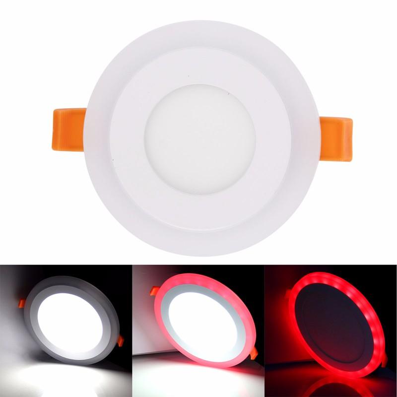 6W RGB dual color LED embedded circular panel tube light | Daraz.com.np