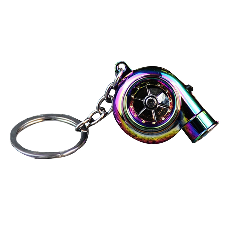 Car Turbo Spinner Keychain with Real Sound and LED Light Mini ...