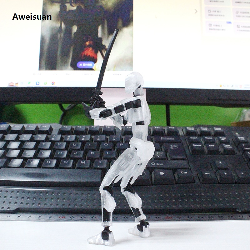 Aweisuan 【Lrofessional service】1set Multi-Jointed Movable 3d Printed ...