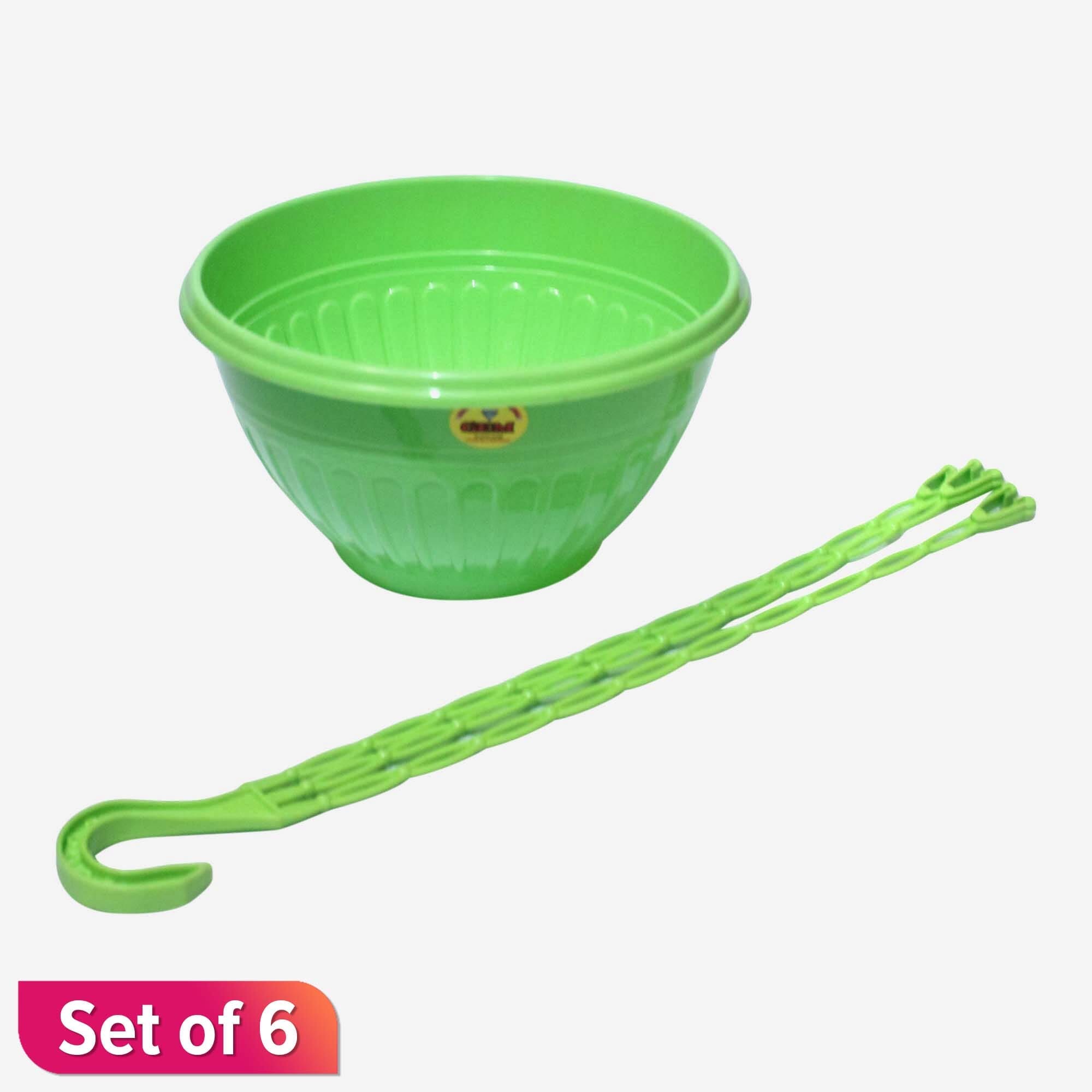 Gem Plasticware Green Color Hanging Gamala With Chain 8008/888 Set Of 6 ...