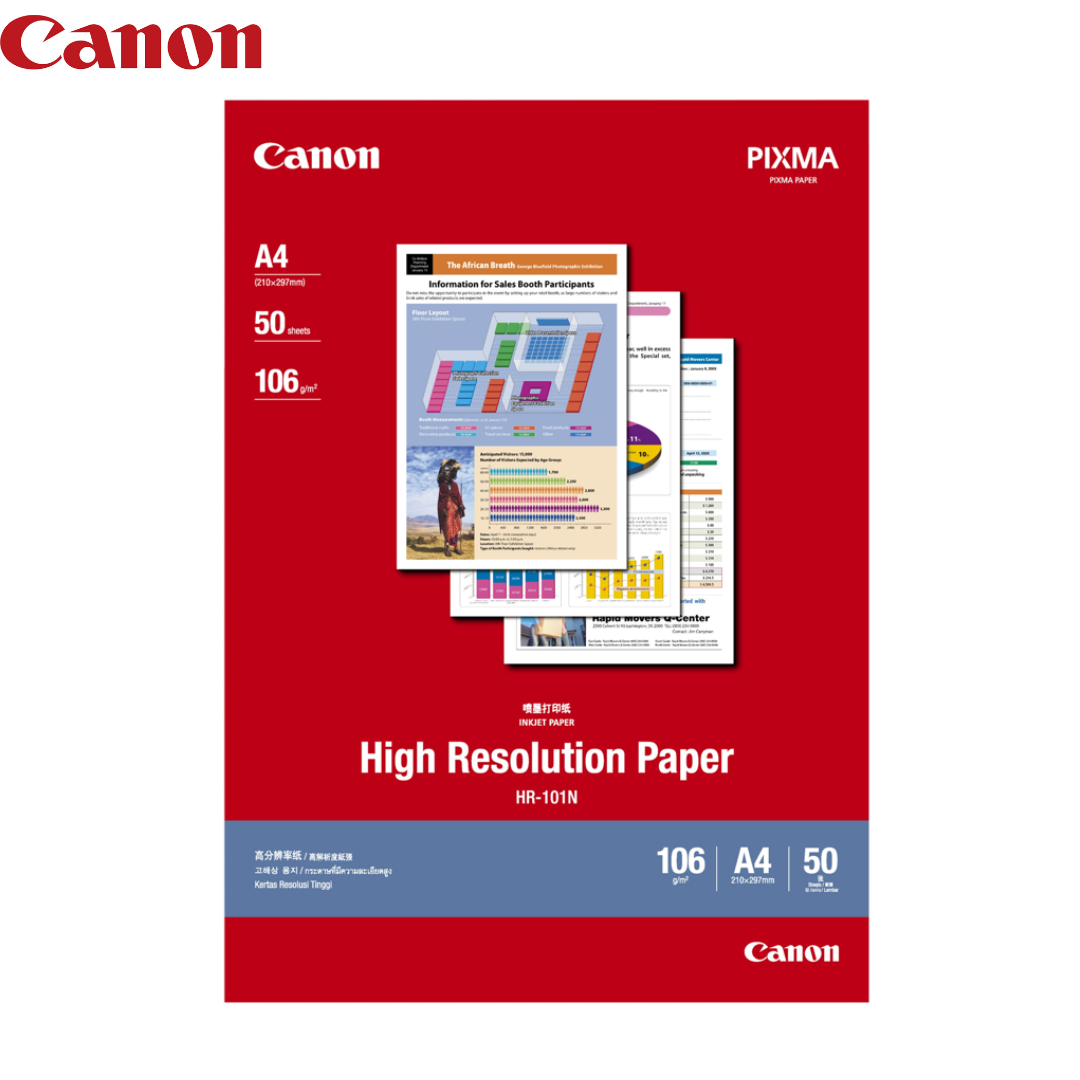 Canon HR-101 High Resolution Paper 106 gsm (A4) - 50 Sheets | Daraz.com.np