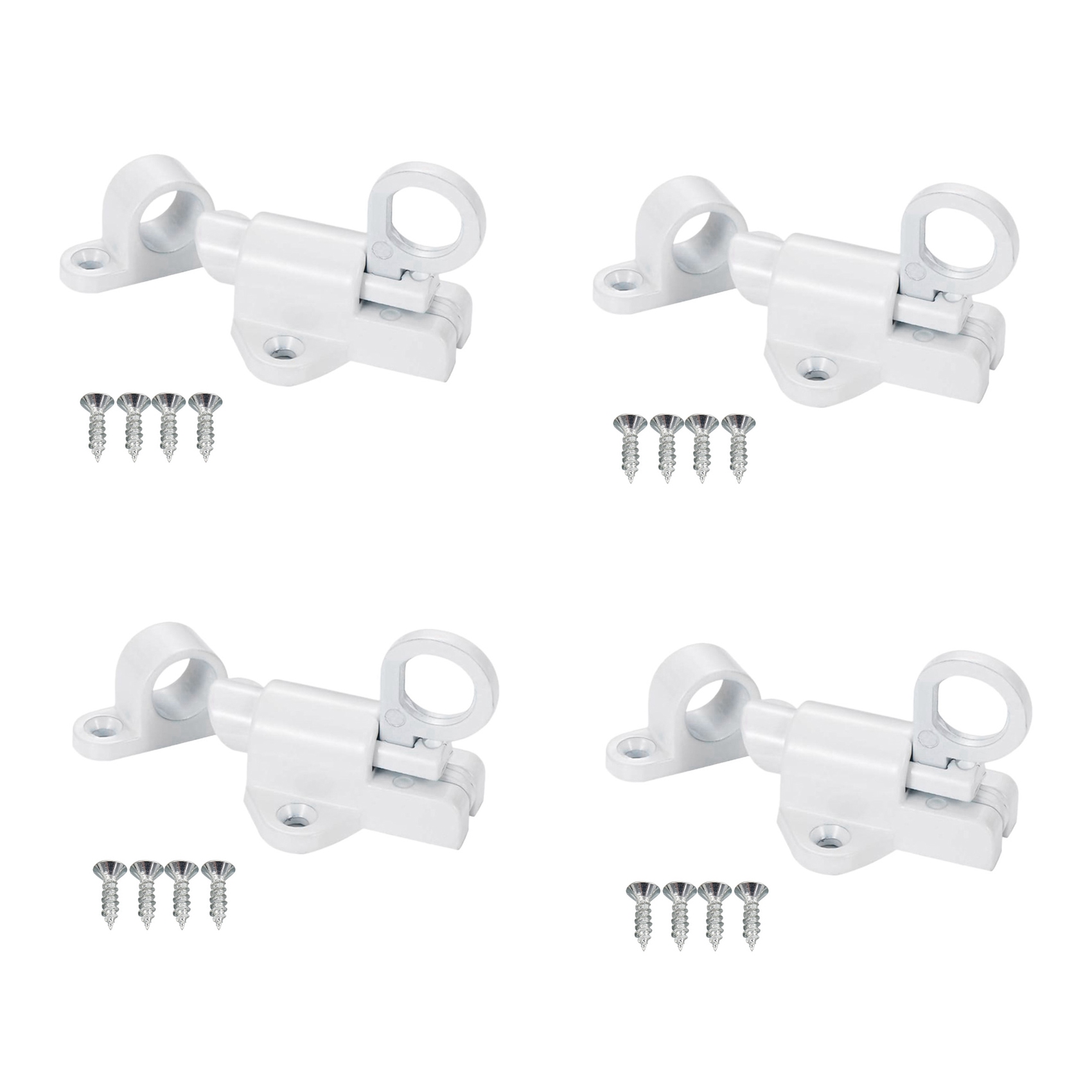 XHHDQES 4X Aluminum Alloy Security Automatic Window Gate Lock Spring ...