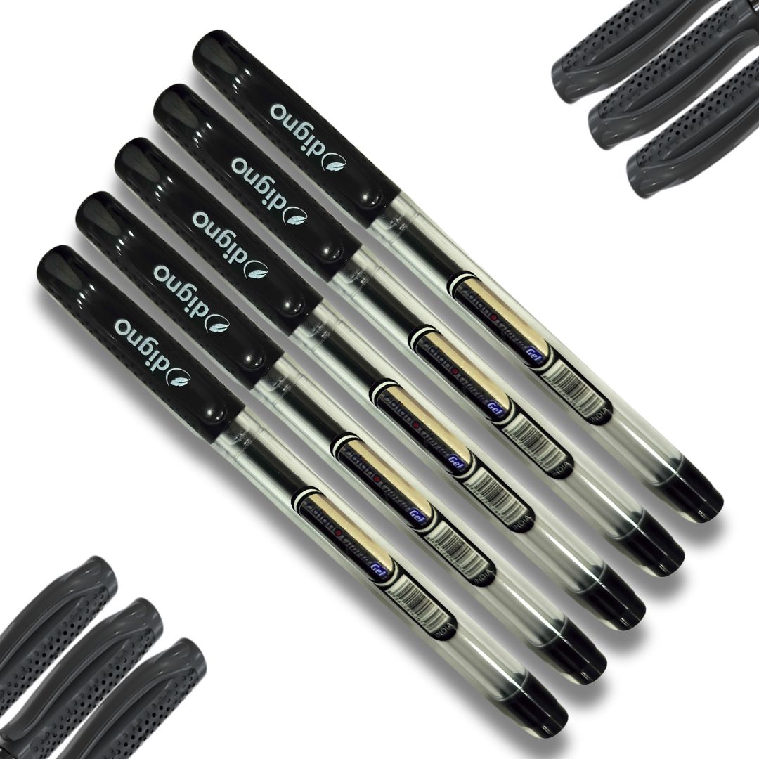 Digno Gloria Gel Pen | Blue & Black | Innovative Twin-Ball Design | Daraz.com.np