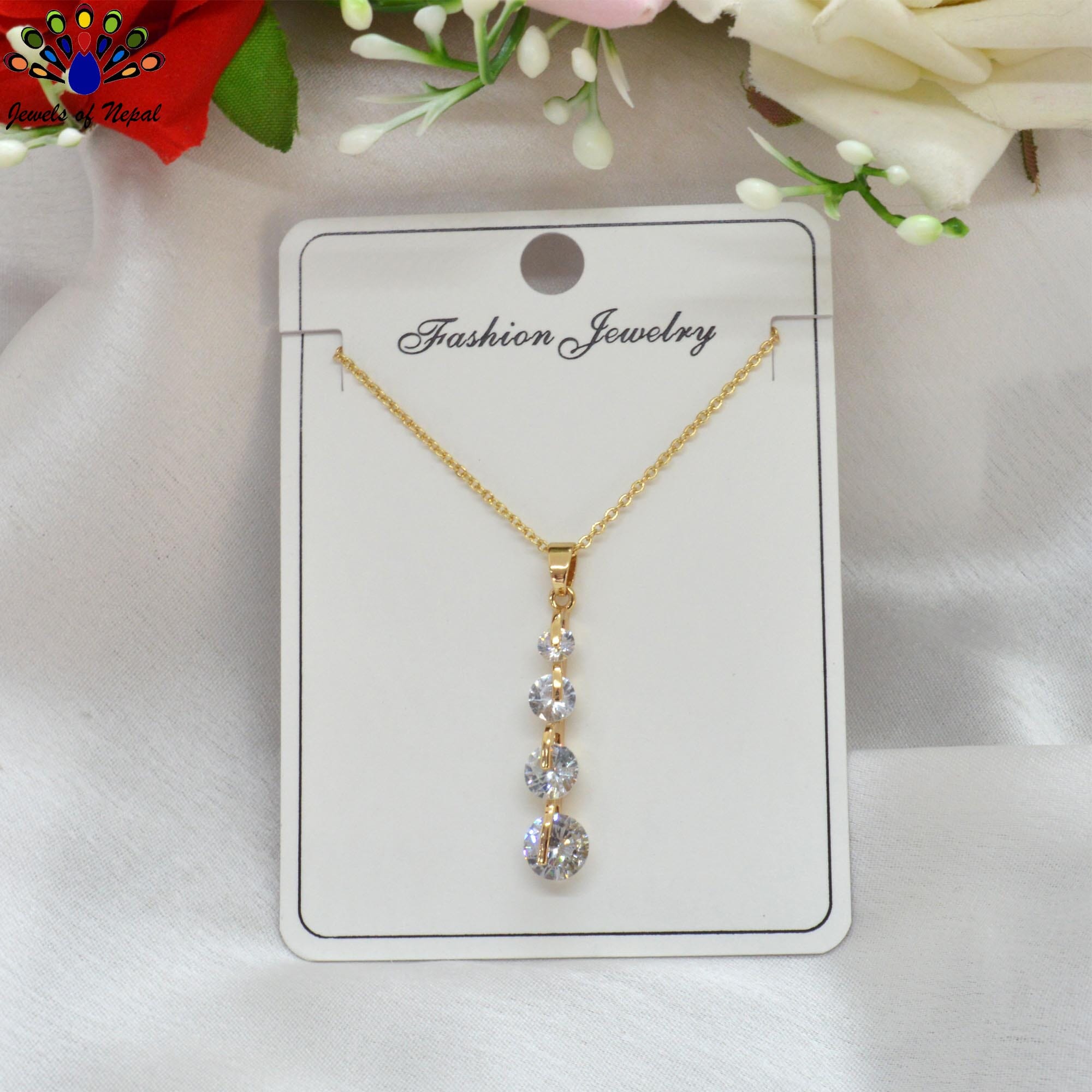Jewels of Nepal Stainless Steel Ball Pendant Chain for Women