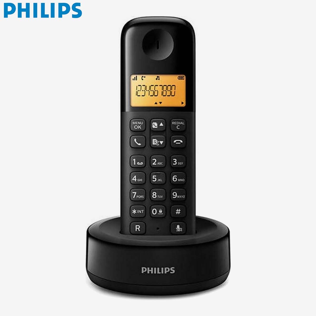 Philips D1611B/90 Cordless phone - Keypad Model Cordless Barphone ...