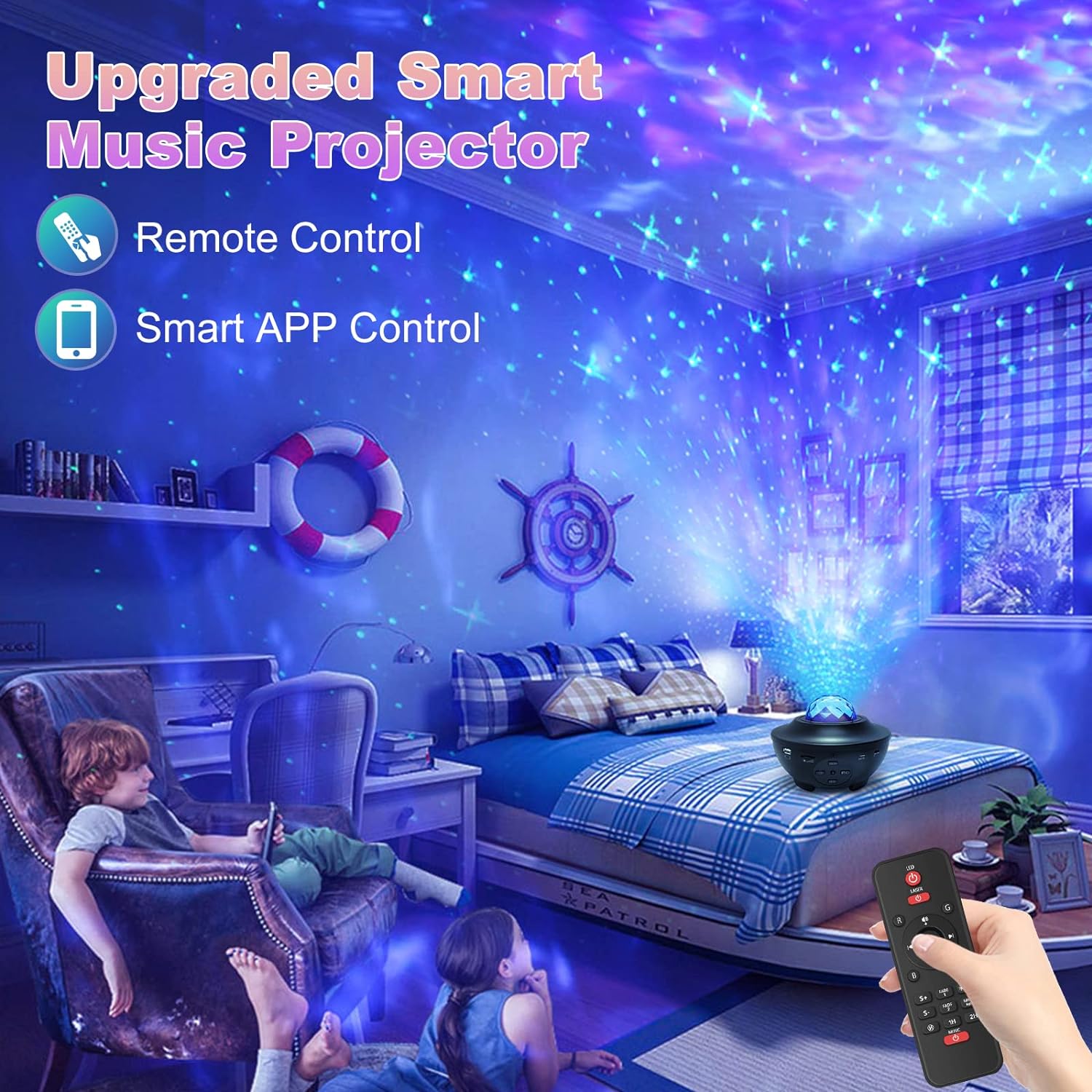 Led Galaxy Projector Light Bluetooth Remote Control | Daraz.com.np