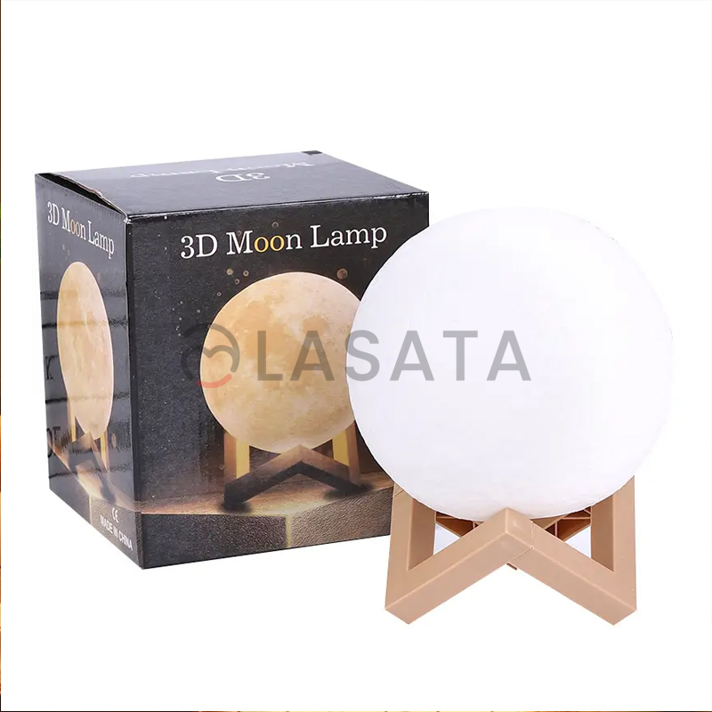 3D Moon Lamp with Stand & USB | 7 Color options | Touch Lamp | Best for ...