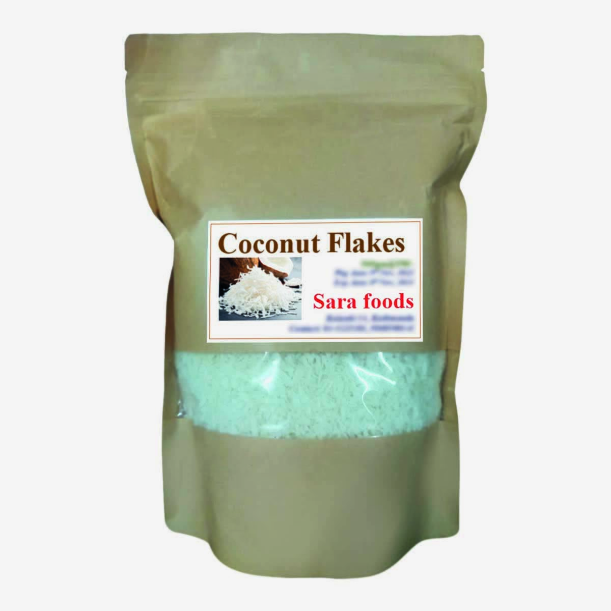 Sara Foods Coconut Flakes - 500gm | Daraz.com.np